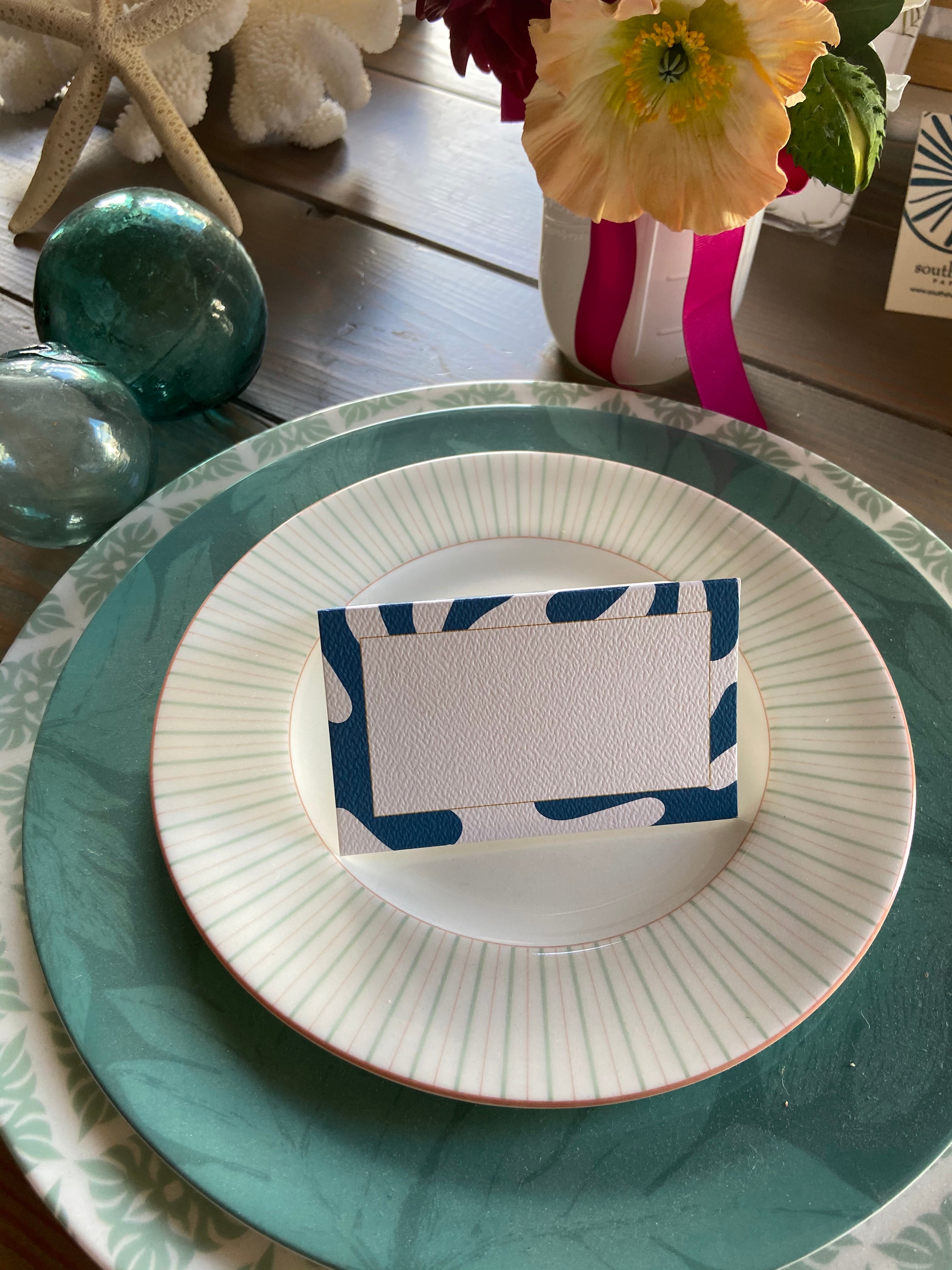 Blue Print Place Cards Bradley Lily Blue Print Place Cards Bradley Lily